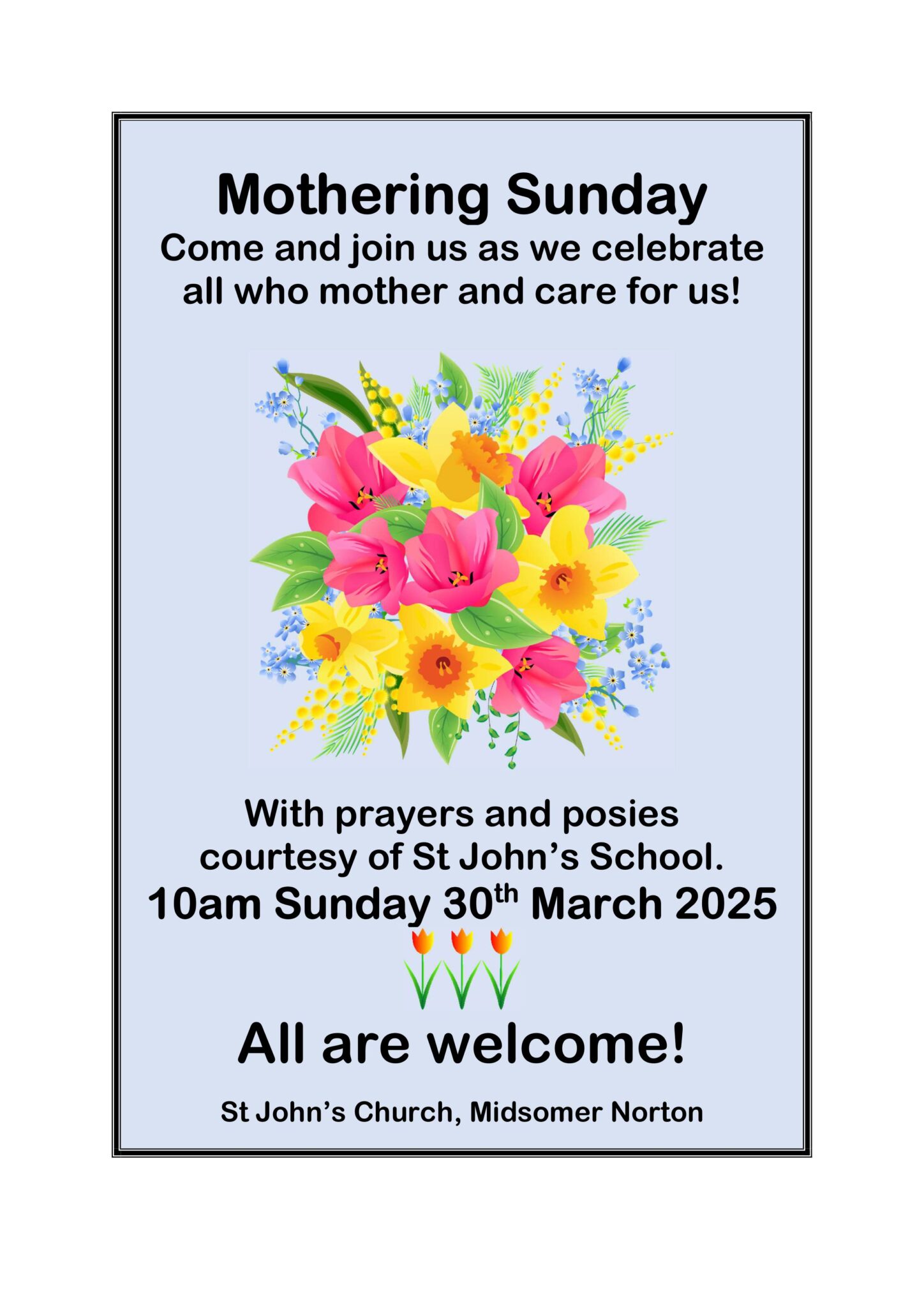 Mothering Sunday Family Service – St John the Baptist